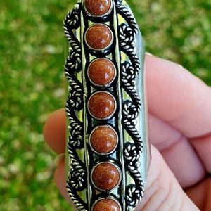 Handmade | Jewelry | New 7 Stone Sun Sitara Sunstone Sandstone ...